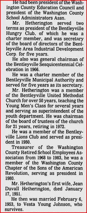 Guy Kenneth Hetherington obit