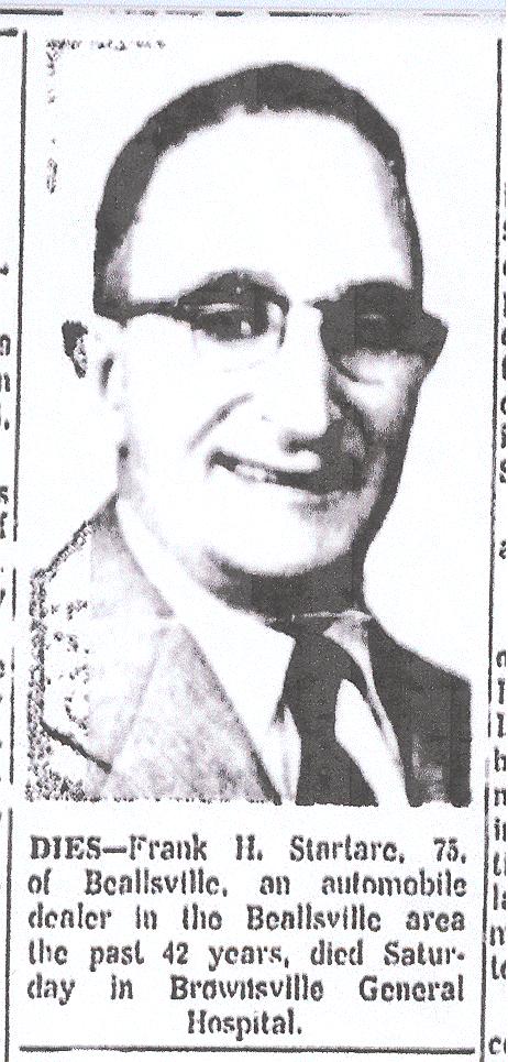 Frank H. Startare obit