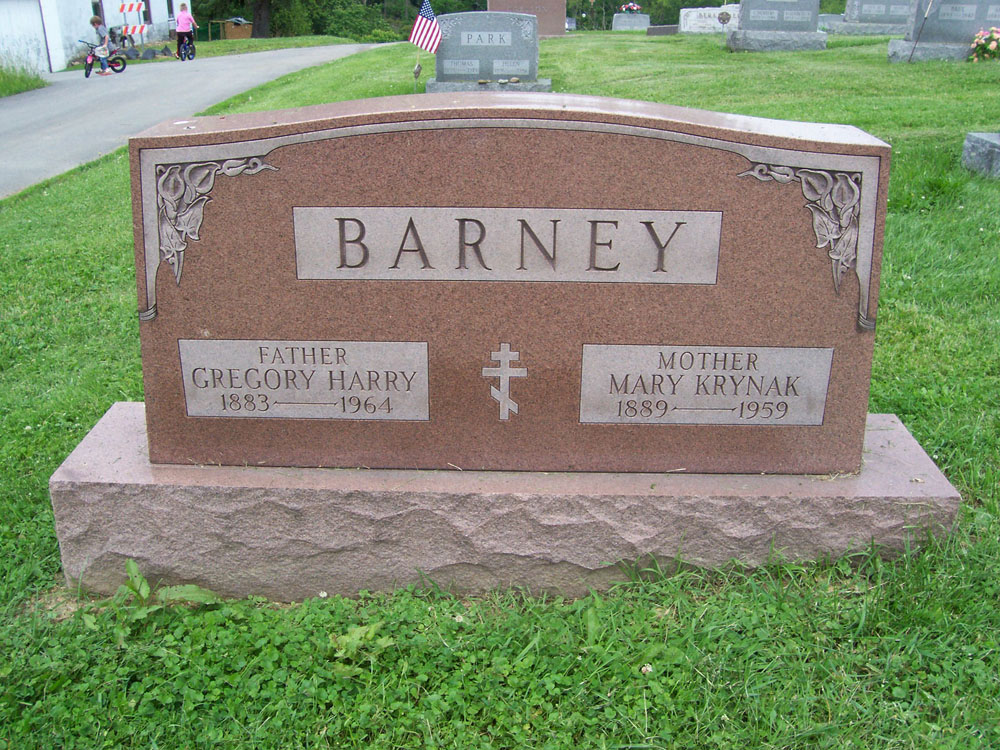 Gregory Harry Barney tombstone